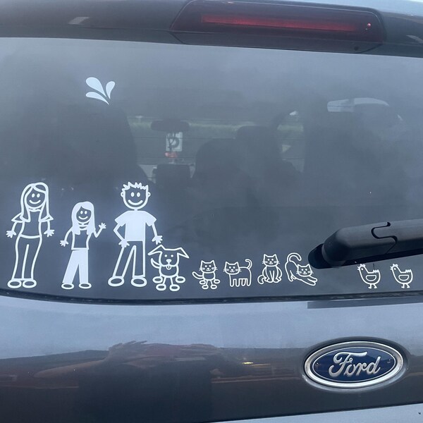 Create Your Own Stick Figure Family Decal/sticker - Etsy