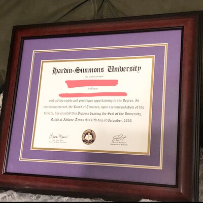 University Diploma Frame, College or High School Graduation Gift for ...