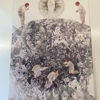 Transfiguration, Original Print on Natural Canvas and Stretcher of ...