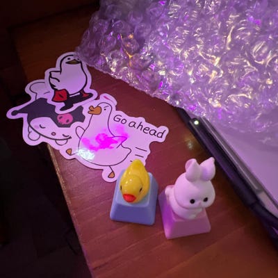 Handmade Resin Duck Keycap, Goose Keycap, Animal Keycaps, Cute Keycaps ...