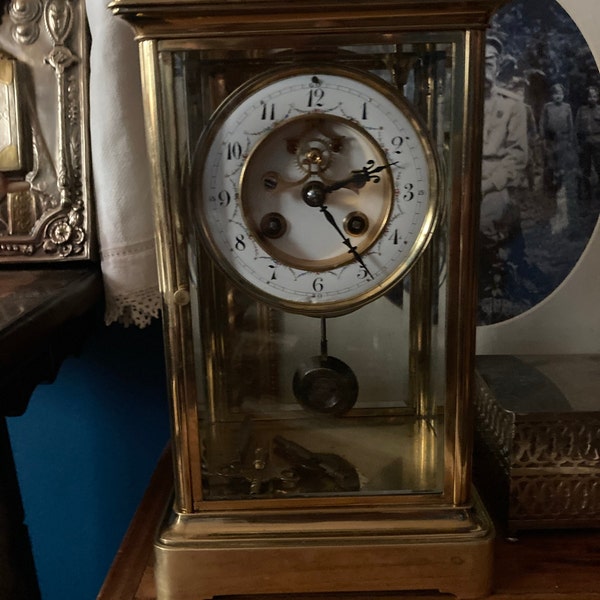 1910’s Antique Gilbert Mantel Shelf Clock Working Correctly Saranac ...