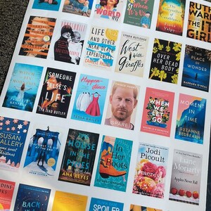 Waterproof 30 Custom Book Cover Stickers for Book Journals - Etsy