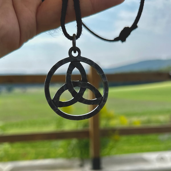 Celtic Triquetra or "trinity Knot" Pendant - Made of Hand-forged Steel ...