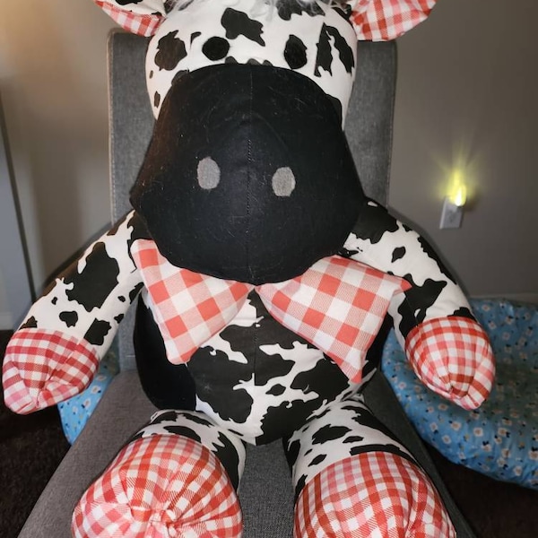 Mootilda Cow PDF Sewing Pattern 19" Plush Stuffed Animal Weighted ...