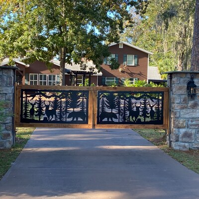 Metal Panel Metal Privacy Screen Fence Decorative Panel - Etsy