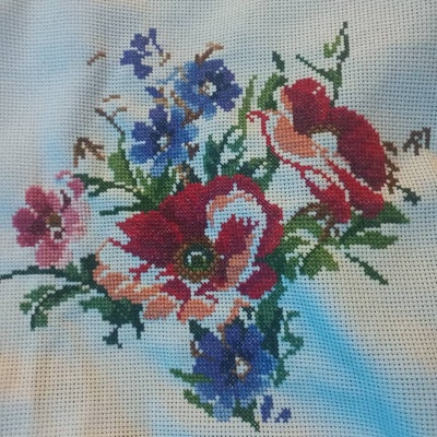 Summer Bouquet Cross Stitch Patterns, Peony Cross Stitch Patterns, Summer Cross Stitch Pattern ...