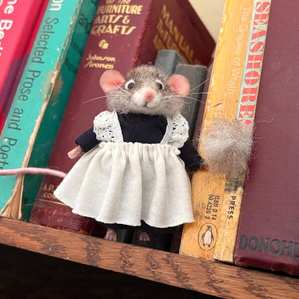 Needle Felted Mouse Professor, Needle Felted Animal, Law School ...