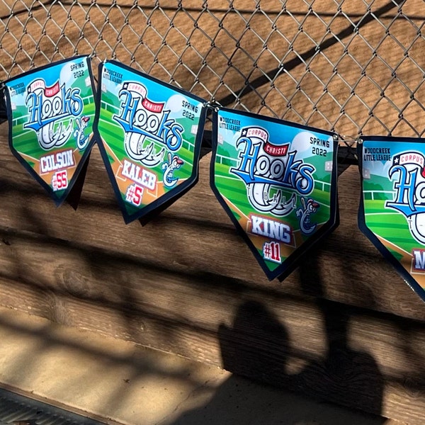 Custom Little League Baseball/softball Vinyl Banners, Flags, Pennants ...