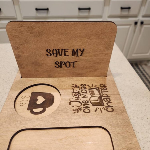 Book Nook, Book Holder, Wooden Book Stand, Personalized, Gift for ...