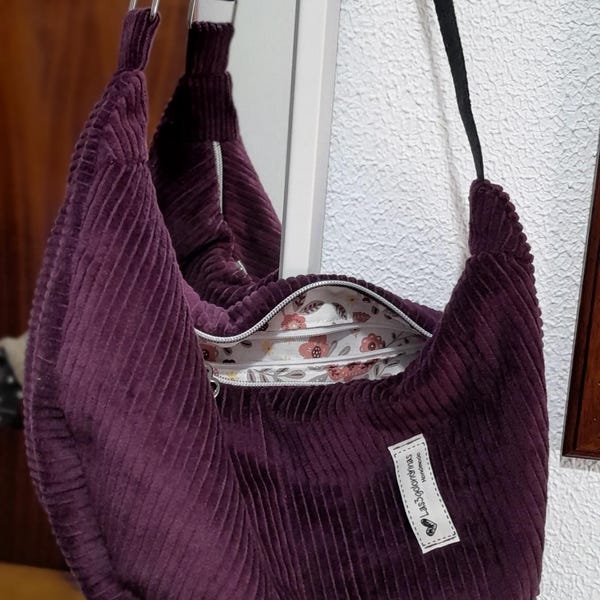 Crescent Bag PDF Sewing Pattern, Shoulder Bag, Easy Bag Pattern, 4 ...