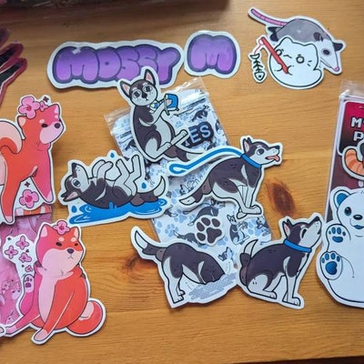 Holographic Muscle Sticker Bundle 4pcs / Waterproof / Adorable Funny ...