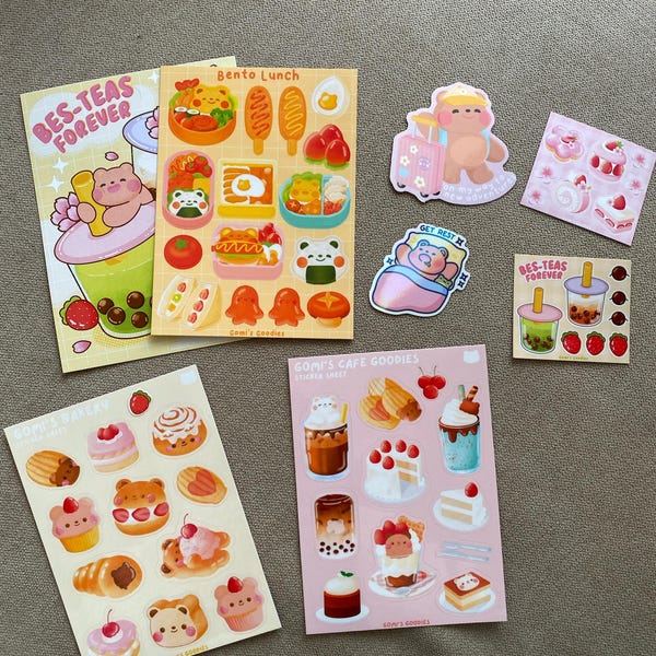 Colour Series | Matte Sticker Sheet - Cute Stationary - Kawaii Sticker ...