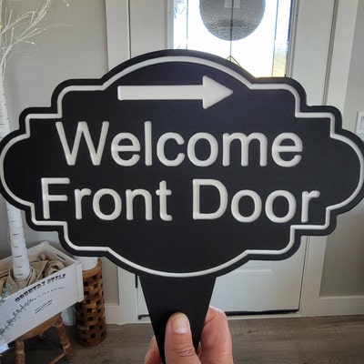 Entrance Sign, Directional Sign, Enter Sign, Business Signage, Front ...