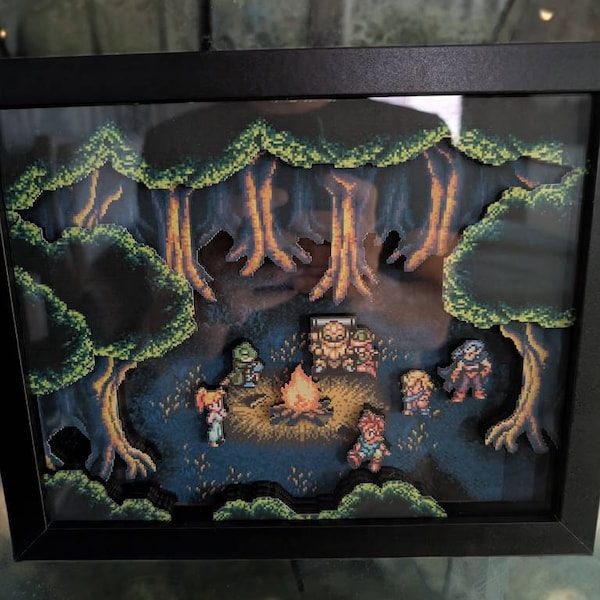 Hyrule Map 3D Shadow Box, 8x8, the Legend of Zelda: A Link to the Past ...