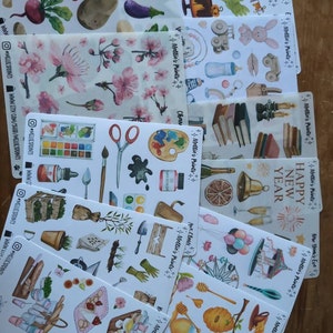 Books Planner Stickers, Scrapbook Stickers, Bullet Journal Stickers ...