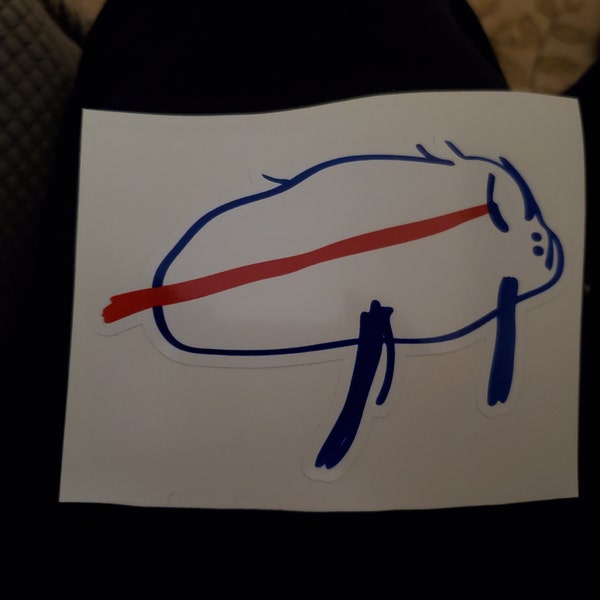 Josh Allen's Drawing Mafia Sticker Car Decal Buffalo Potato - Etsy