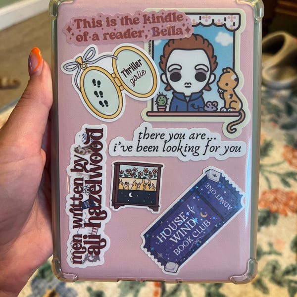 Book Tropes Lockets Waterproof Sticker: Bookish Gift for Kindle, Laptop ...