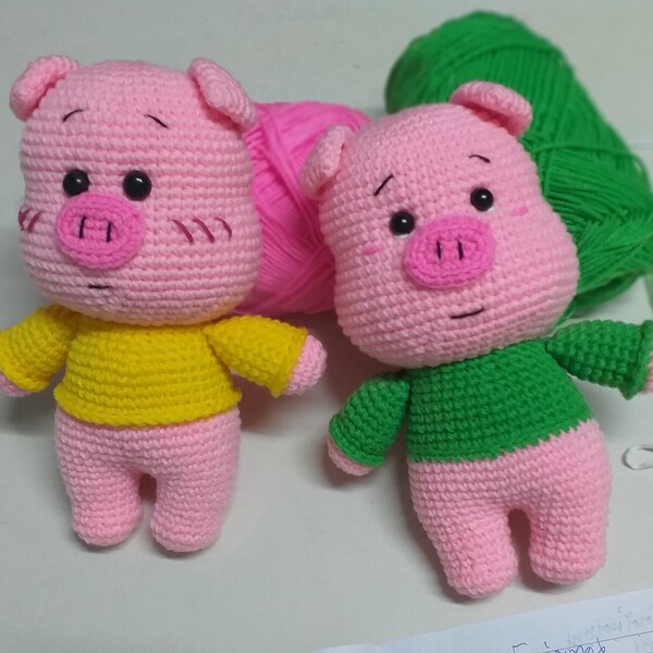 The Little Pig, Amigurumi Crochet Pattern, Pig Pattern, Pig Amigurumi ...