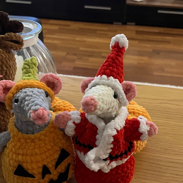 Christmas Mice, Tree & Sleigh Crochet Pattern - Etsy