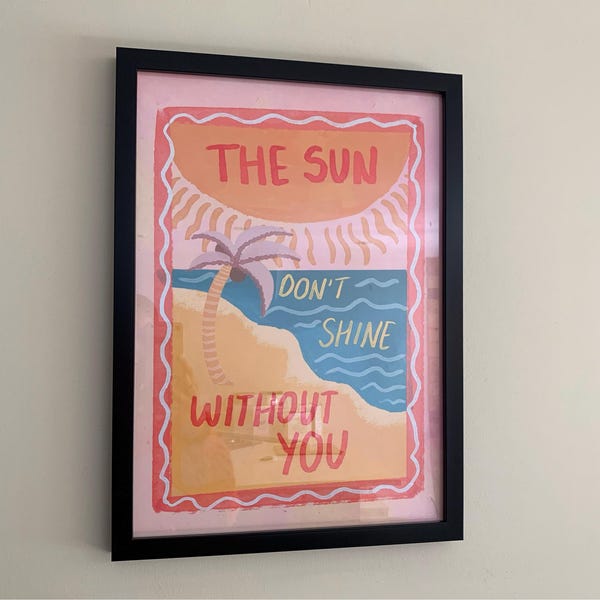 What Comes Next Will Be Marvellous Pink Lyrics Print - Illustrated by ...