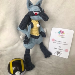 Lucario Pokemon Crochet Pattern - Etsy