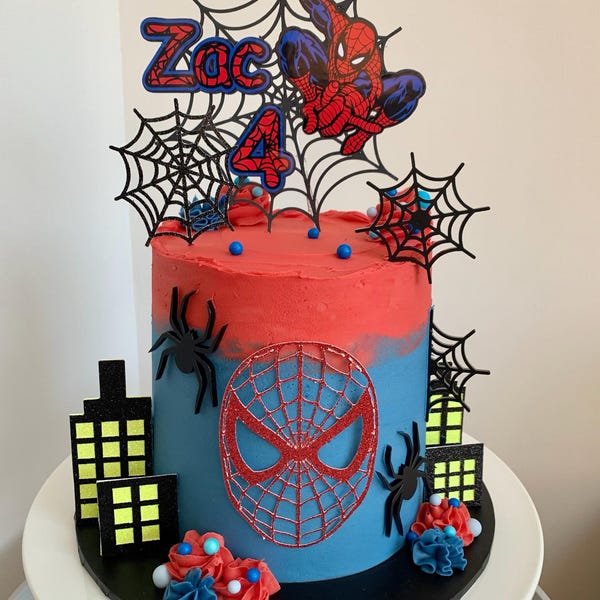 Spidey Inspired Cake Topper, Print at Home, DIY, Last Minute, Party ...