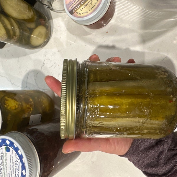 Homemade Polish Dill Pickles - Regular, Ranch, Jalapeno, Ghost Pepper ...