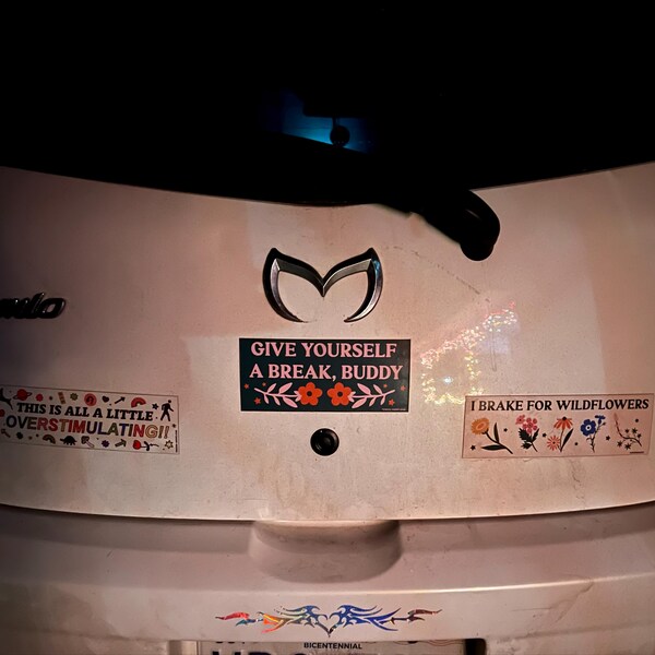 Bumper Sticker / Car Tramp Stamp / Y2K / Heart / Wings / Gothic / Vinyl ...