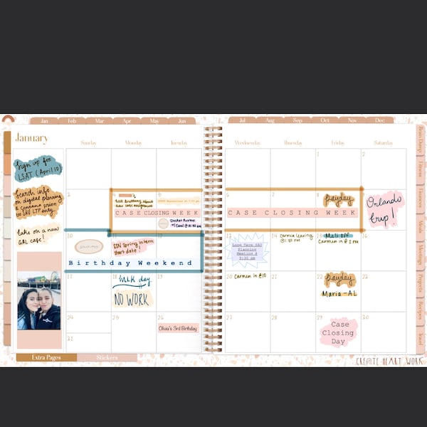 Undated Life Digital Planner Undated Boho Digital Planner Goodnotes ...