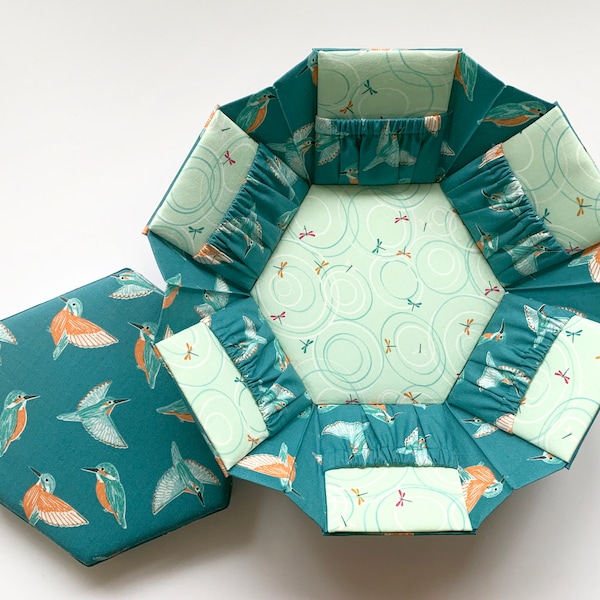 Hexagonal Sewing Box PDF Tutorial - Tialys Cartonnage - Etsy
