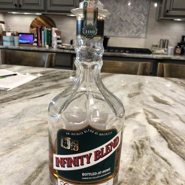 Infinity Bourbon Label Blend Whiskey Bottle Label Old Fitzgerald ...