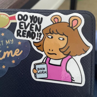 Do You Even Read Sticker, DW Sticker, Library Card DW, Arthur Sticker ...