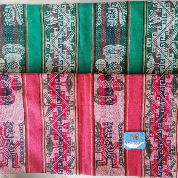 Authenitc Bolivian Aguayo Fabric, Indigenous Woven Textile, Decor ...