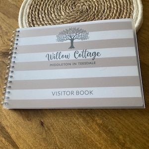 Personalised Holiday Home Guest Book, Holiday Home Visitor Book ...