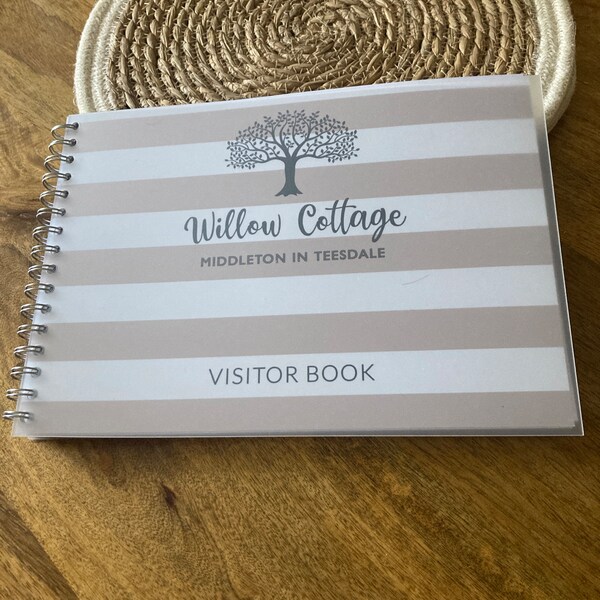 Personalised Holiday Home Guest Book, Visitor Comments Book, Airbnb ...