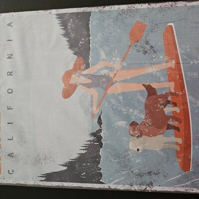 Navy LAKE LIFE Sign Personalized Paddleboarding Poster - Etsy