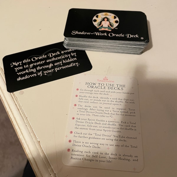Shadow-work Oracle Deck, Bestseller (travel Size). - Etsy