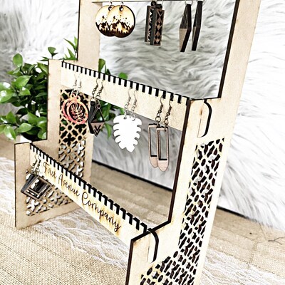 Earring Display Stand SVG, 3-tier Organizer INSTANT Digital Download - Etsy