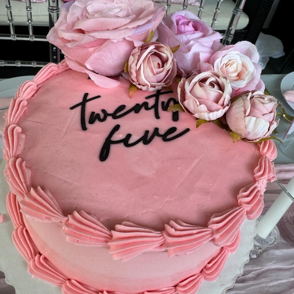 Custom Flat Lay Cake Topper Heart Cake Topper Birthday Cake Charm ...