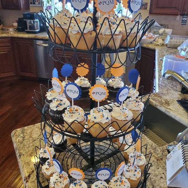 Personalized Corporate Logo Promotional Cupcake Toppers Custom Logo ...