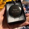 Pocket Watch Custom Engraved Black Finish Roman Numeral Cover ...