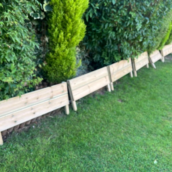 Timber Garden Edging - Tanalised, Pressure Treated, Planed Smooth With ...