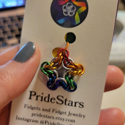 Trans Transgender Pridestar LGBTQ Pocket Fidget Stim Pride - Etsy
