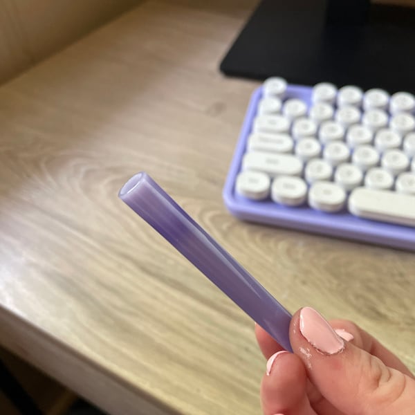PURPLE Glass Blown One Hitter for Your Hitter Box / Dugout Box (please ...