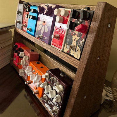 Vertical Desktop Pedalboard / Effects Pedal Stand / Guitar Pedals ...