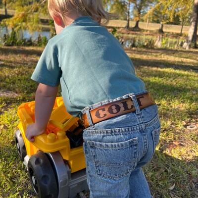 KIDS LEATHER BUTTERFLY Buckle for Kids 1 1/4 Name Belts - Etsy