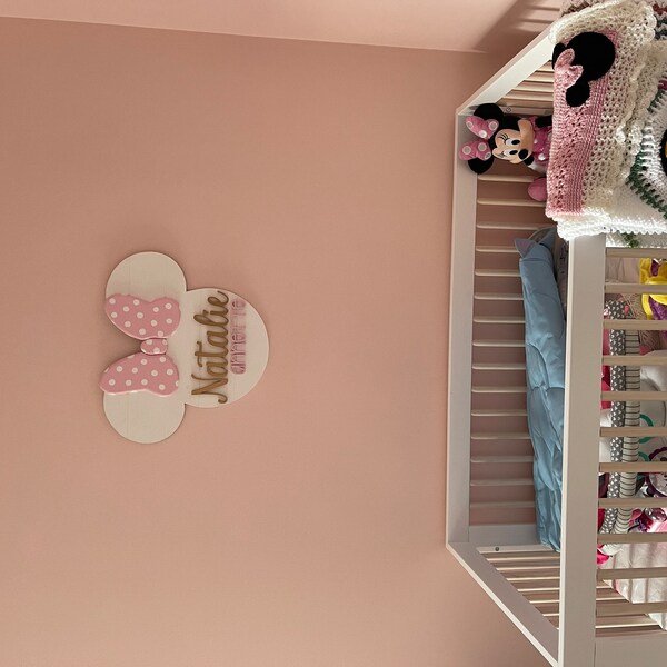 Minnie Name Sign | Disney Nursery Sign| - Etsy