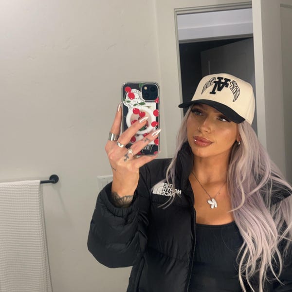 LA Upside Down Angel Wings 5 Panel Custom Trendy Sports Snapback - Etsy