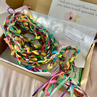 Handfasting Cord 8ft, Wedding Rope, White Leaf, White Lace, Metallic ...