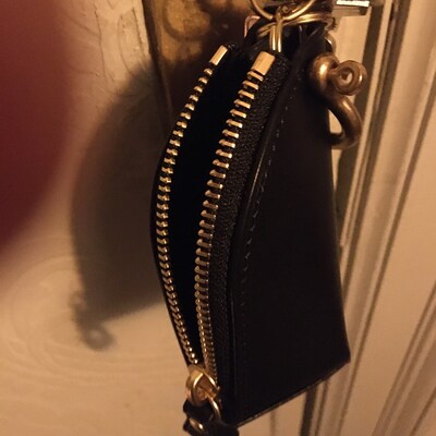 Handmade Leather Zipper Car Key Case,key Bag,leather Key Holder,leather ...